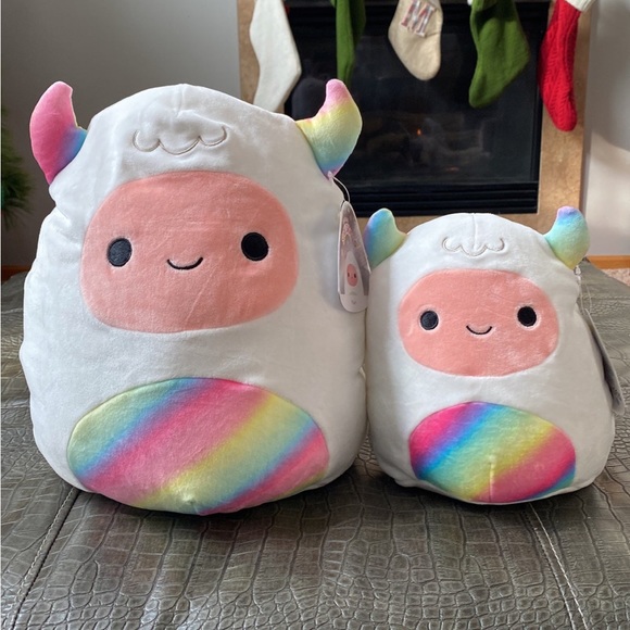 Squishmallows | Toys | Squishmallow Yuri The Yeti Rainbow Sasquatch ...